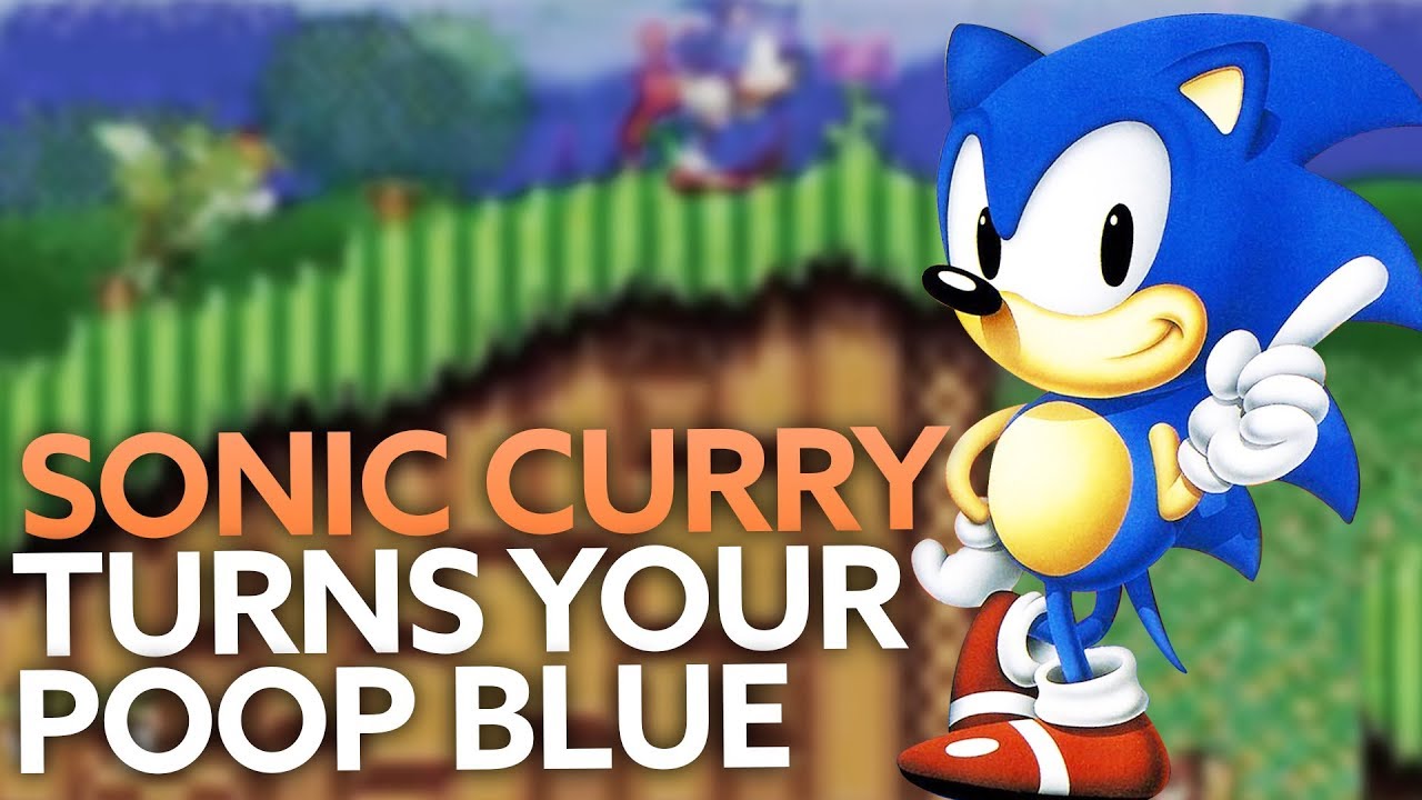 The official Sonic the Hedgehog curry turns your poop blue - YouTube