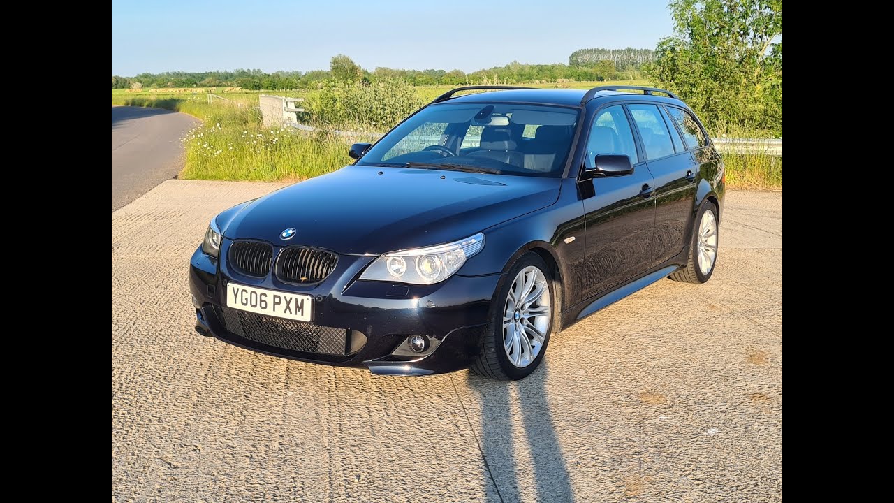 BMW E61 550i Touring Stock Exhaust Sound - YouTube