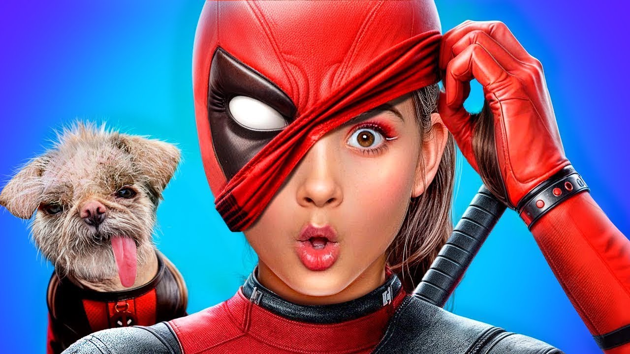 J’ai été Adoptée par la Famille DEADPOOL?! Relooking Extrême Super-Héros - YouTube