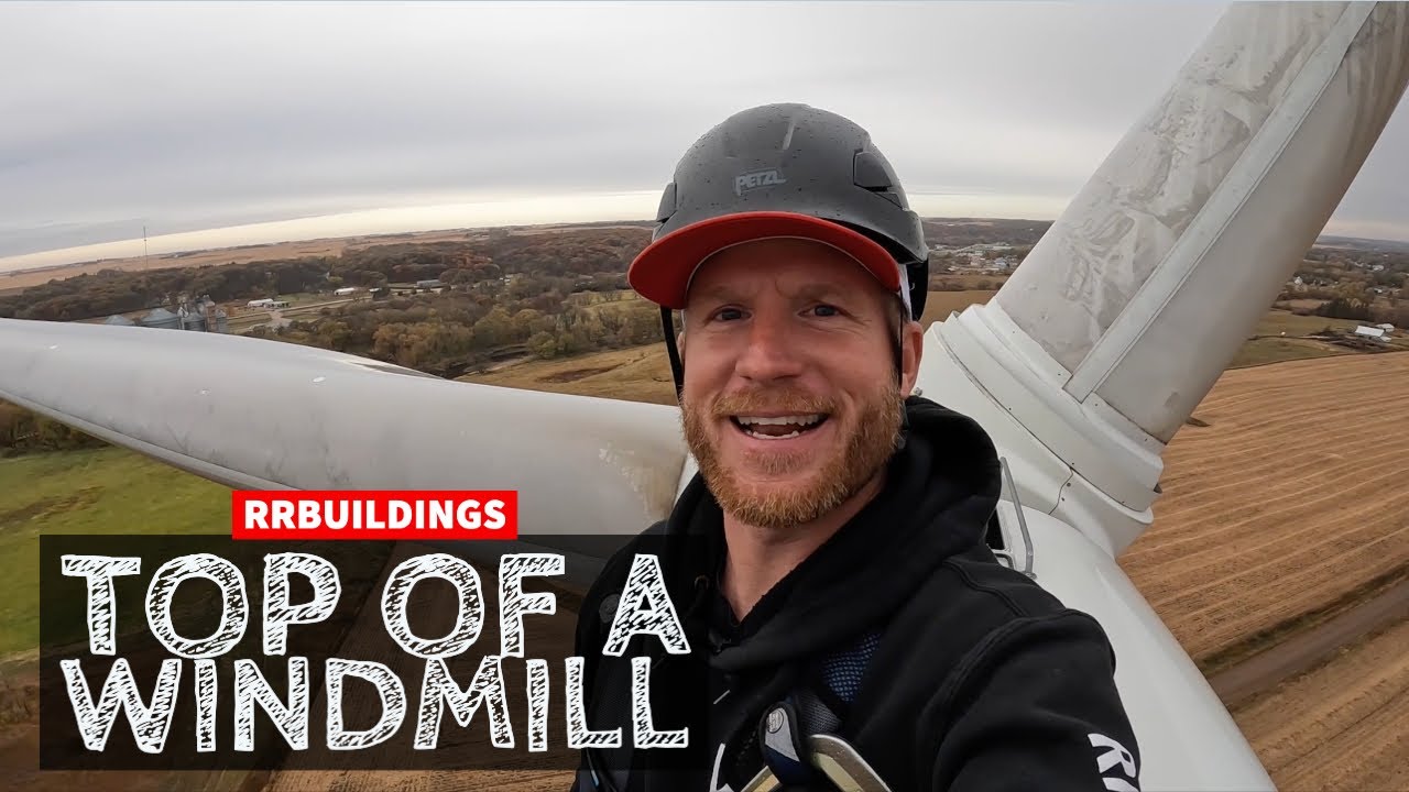 We climbed to the top of a Wind Mill - YouTube