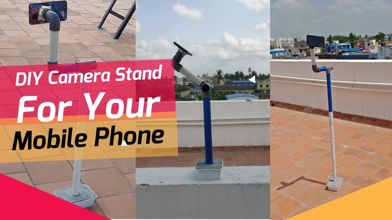 DIY camera stand for your mobile phone | homemade (PVC)tripod - YouTube