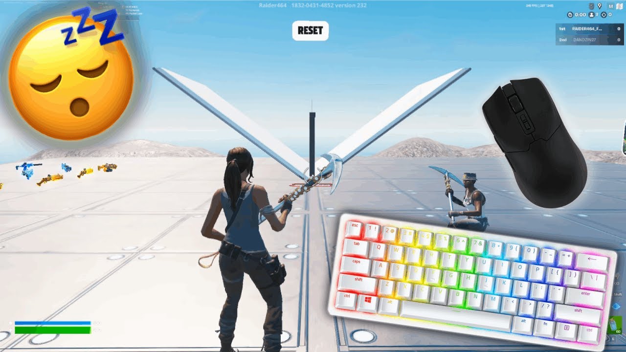 Razer huntsman mini mercury😴 1v1 Build fight | ASMR gameplay 😴 ...