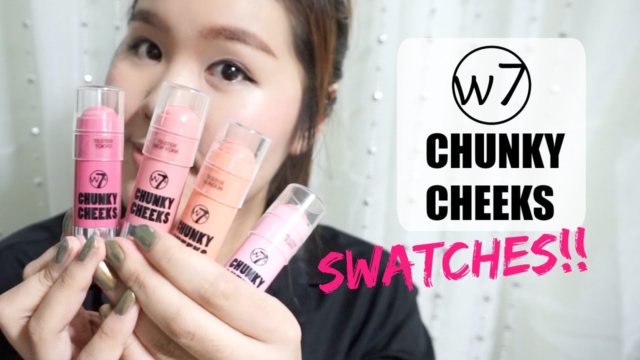 w7 chunky cheeks swatches *stylechonneeh - YouTube