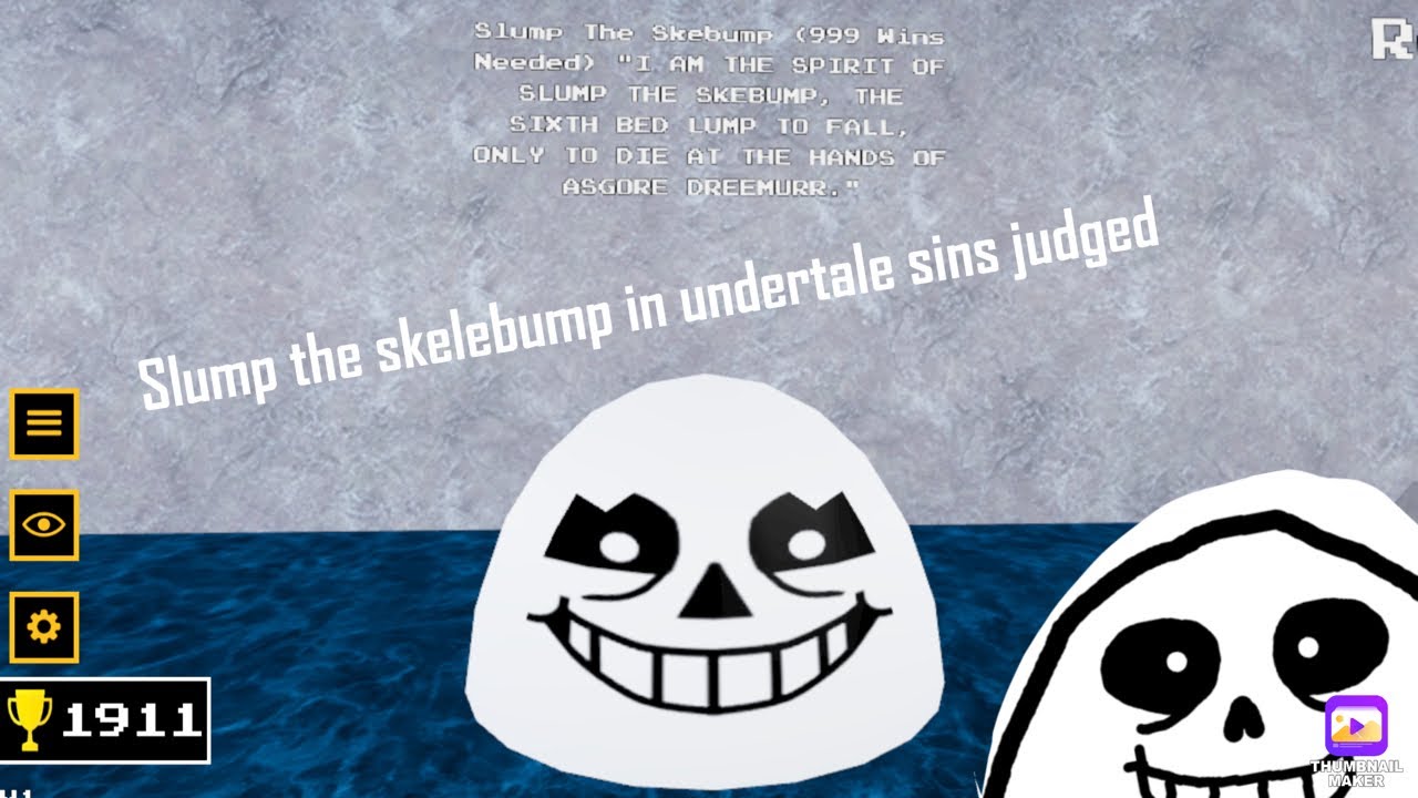 (Undertale sins judged)slump the skelebump showcase - YouTube