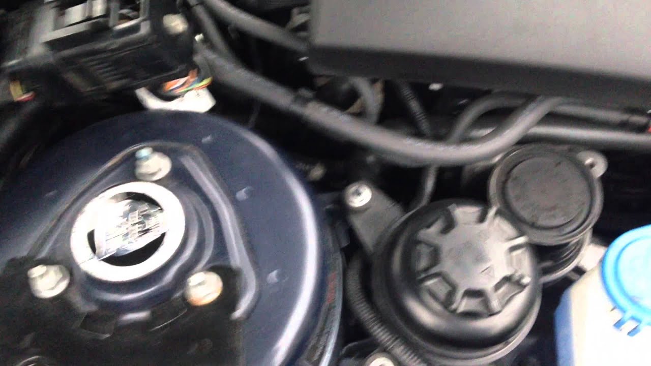 Jaguar X type 2.0D overrunning pulley mod - YouTube