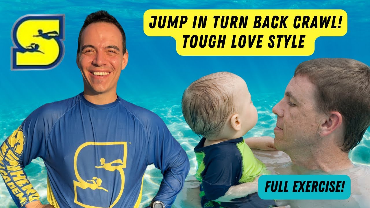 TEACHING CHILD TO JUMP IN TURN GRAB WALL AND CRAWL BACK (Tough Love ...
