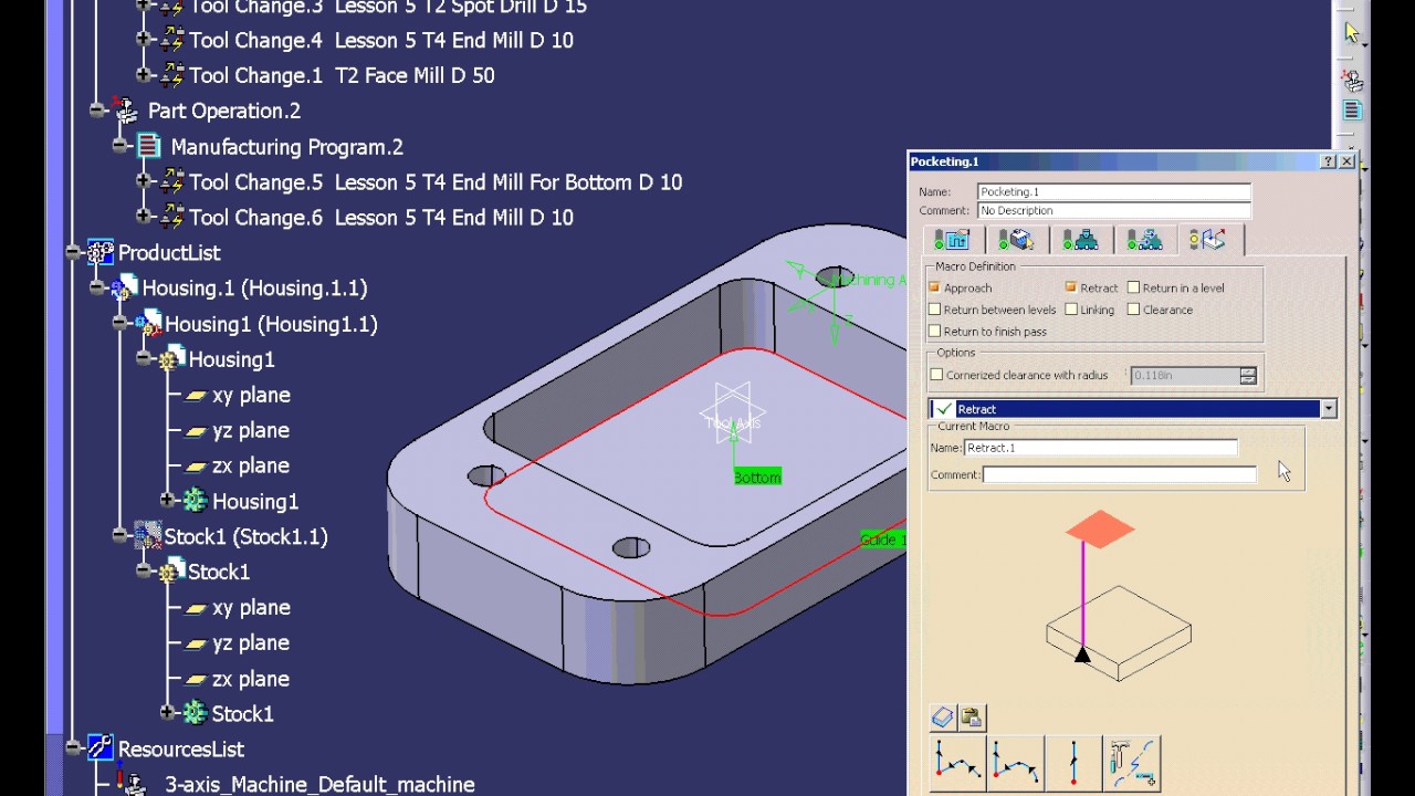 Advanced Catia Machining Session # 9 - YouTube