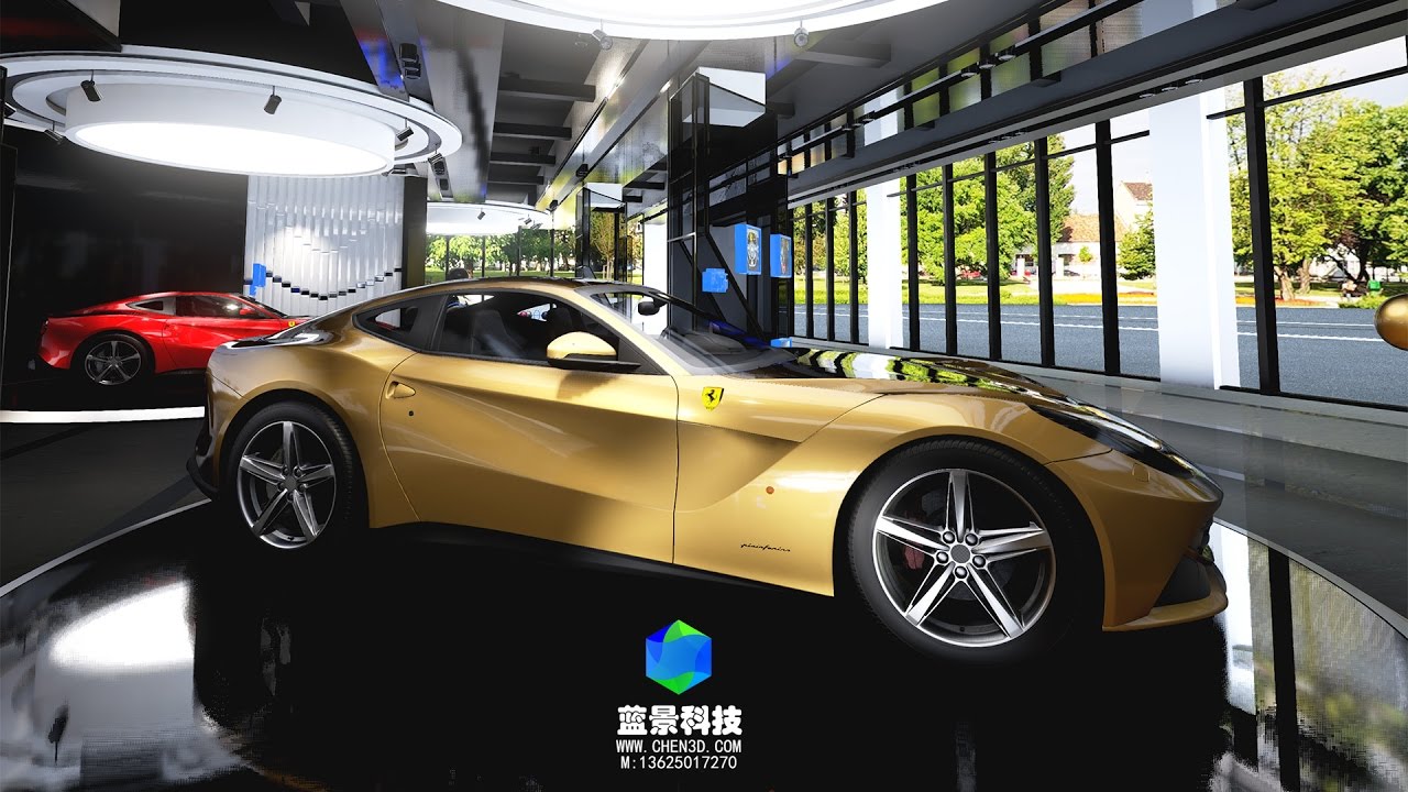 Unreal Engine 4 real time VR car with HTC VIVE.made by UE4 - YouTube