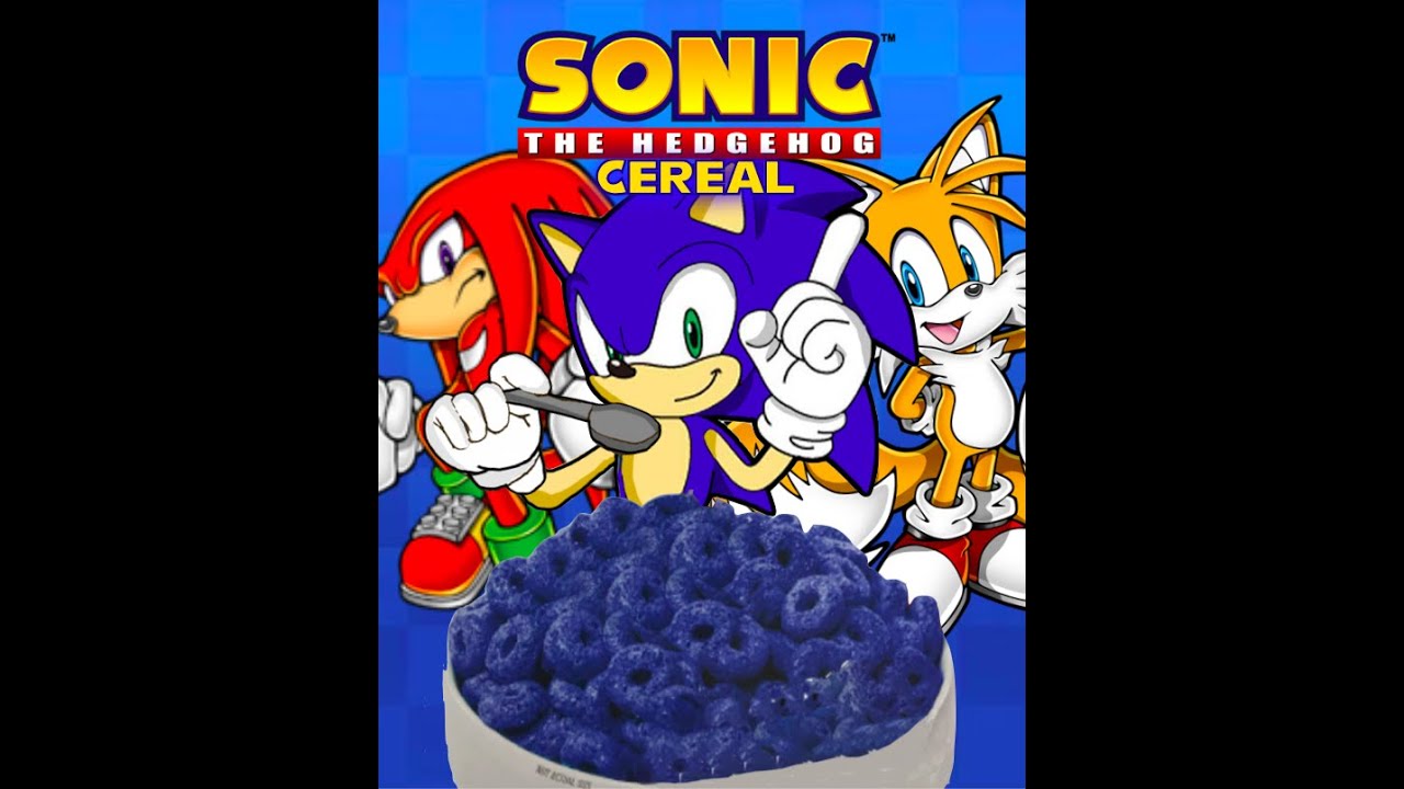 Making custom Sonic Cereal box art (Time Lapse) - YouTube