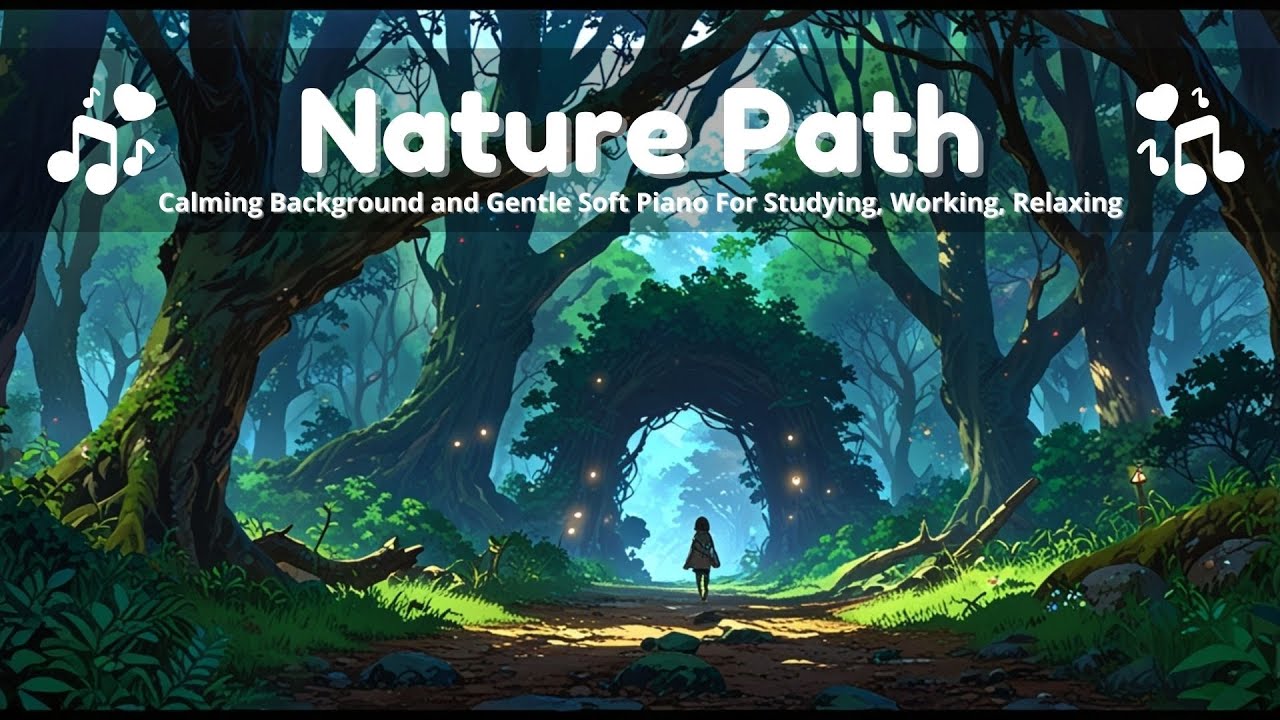 Nature path - Relaxing Study Slow Piano For Healing, Studying, Working ...