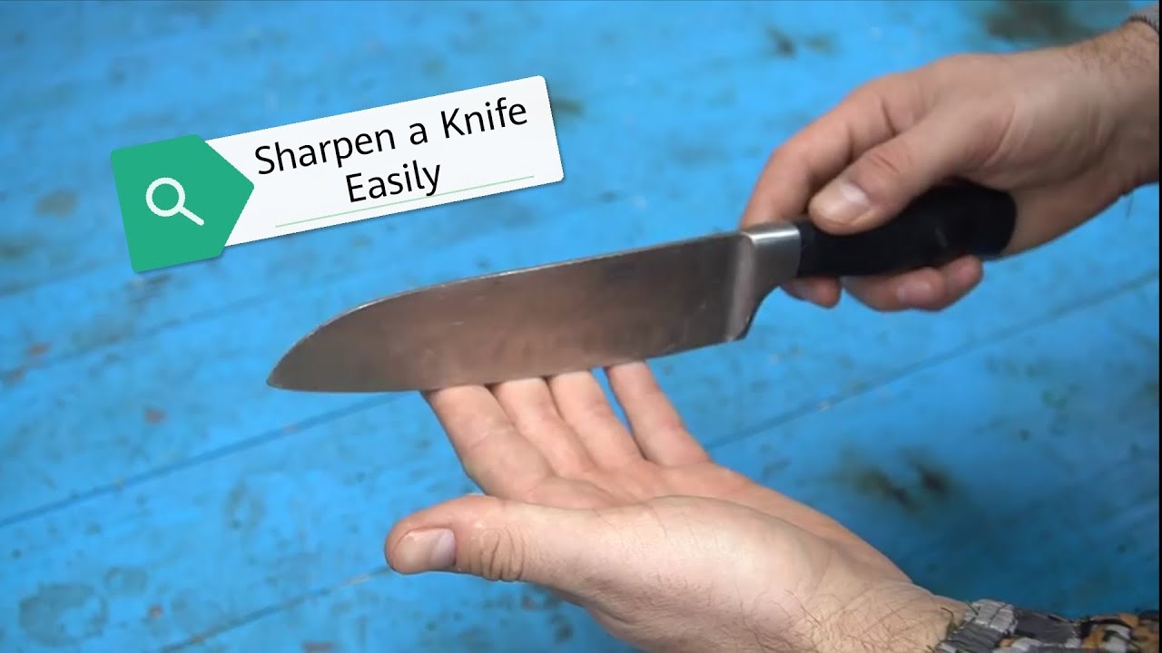 How to Shapen a Knife Easily 🔪 @MultiTask.1998 - YouTube