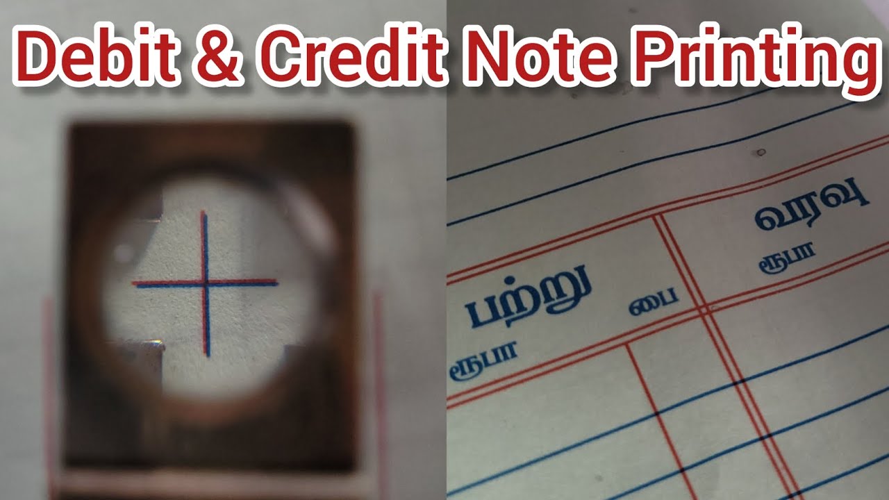 Debit and credit note printing | Red colour printing | Polygraph Po2 ...