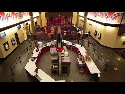 Flying inside AMC Theater - YouTube