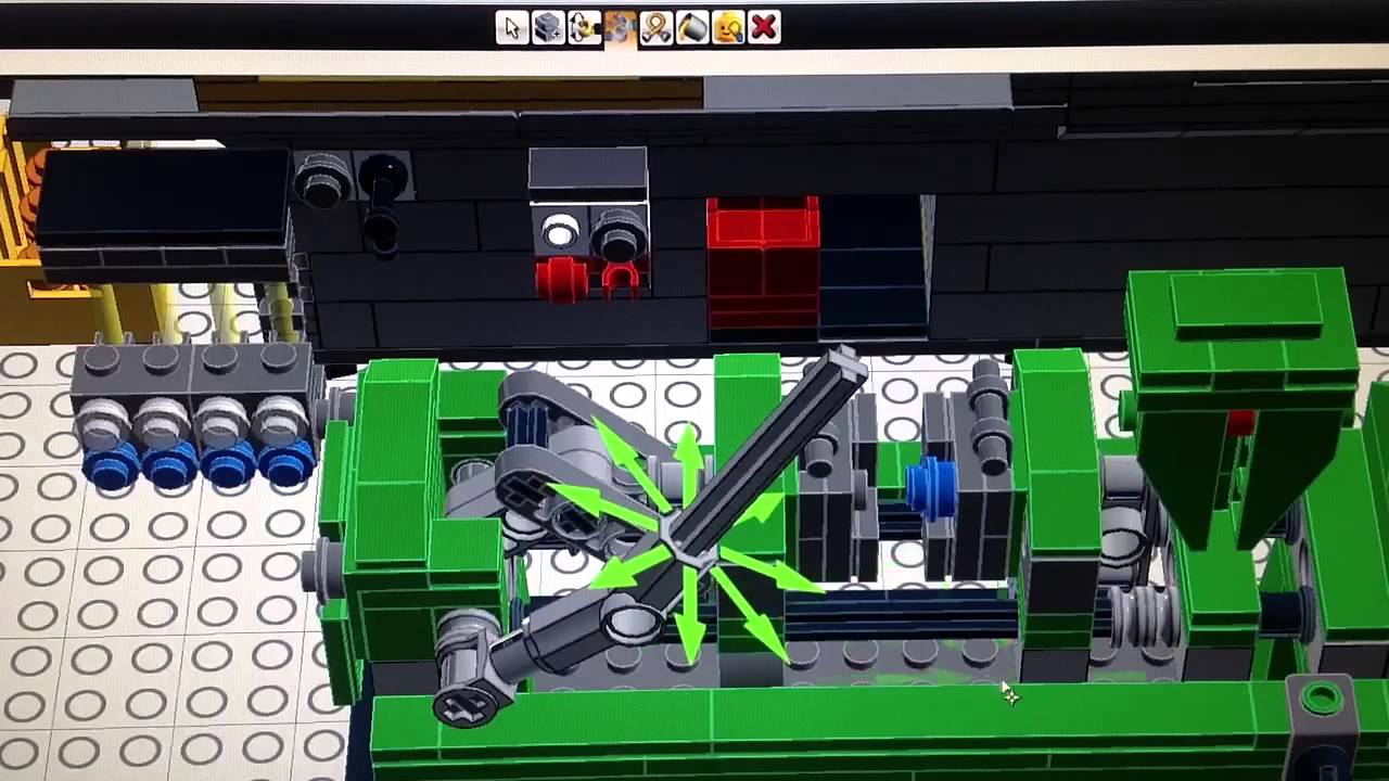 Lego 4000001 LDD mechanical simulation - YouTube