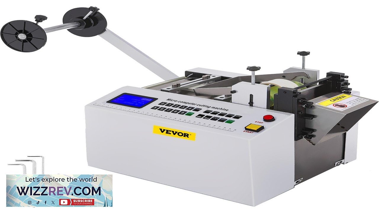VEVOR Automatic Heat-Shrink Tube Cutting Machine 250W YS100 Tube Cable ...