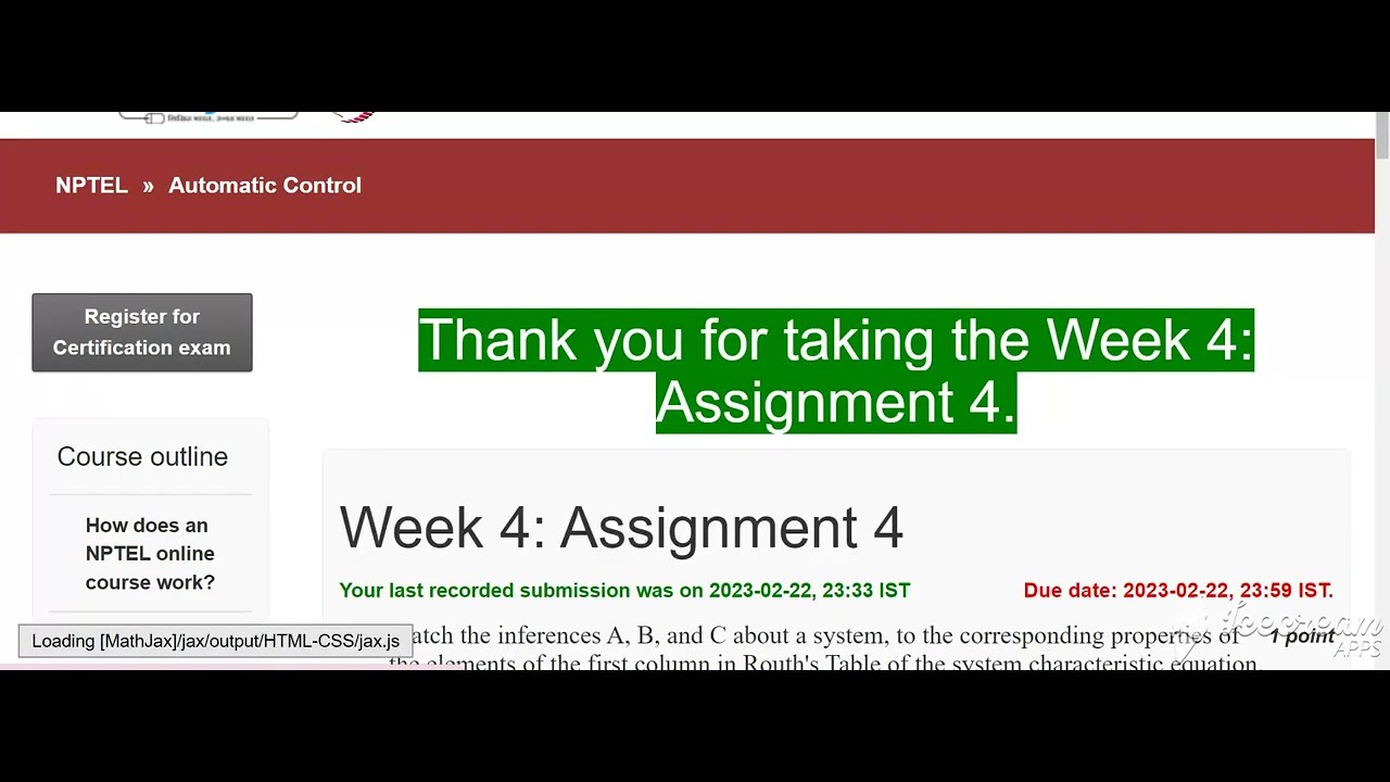 🔥🔥💥WEEK 4💥AUTOMATIC CONTROL ASSIGNMENT ANSWER💥 - YouTube