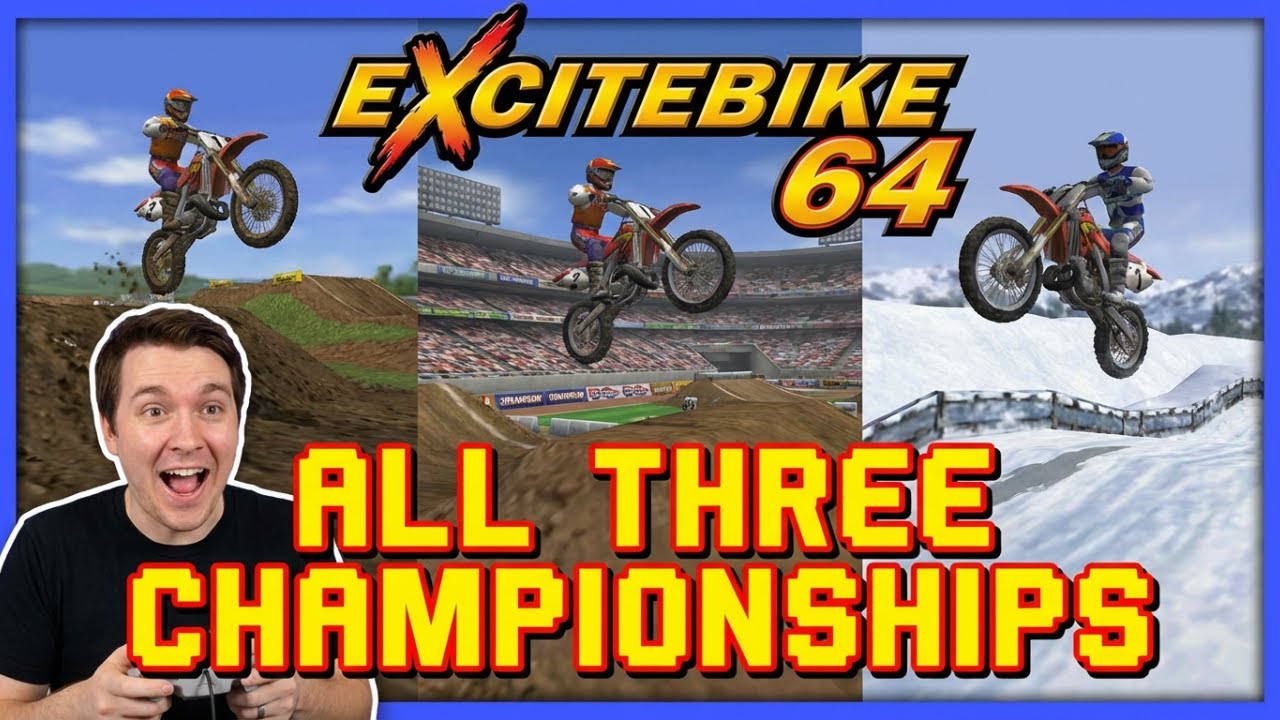 Excitebike 64 All Three Championships - YouTube