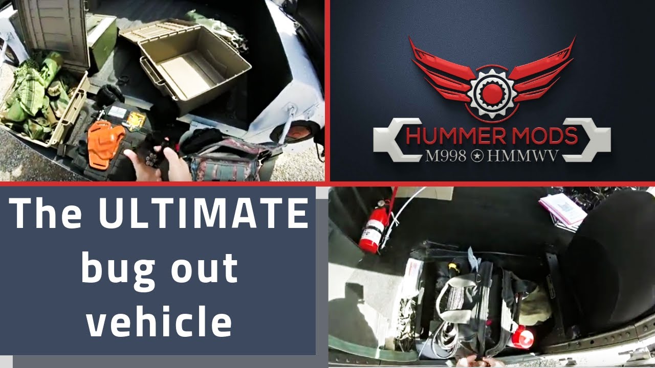 The M998 as a SHTF Bug out vehicle complete with gas masks, body armor ...