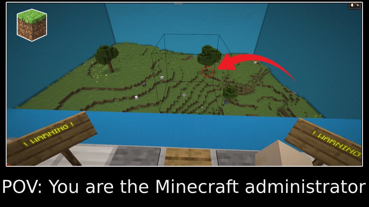POV: You are the Minecraft administrator and spectate a random ...