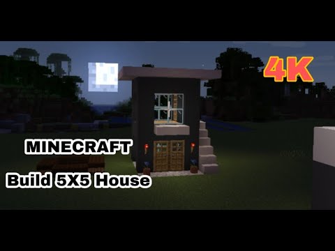 Minecraft Easy : 5X5 House Tutorial ｜How to Build a Modern House - YouTube