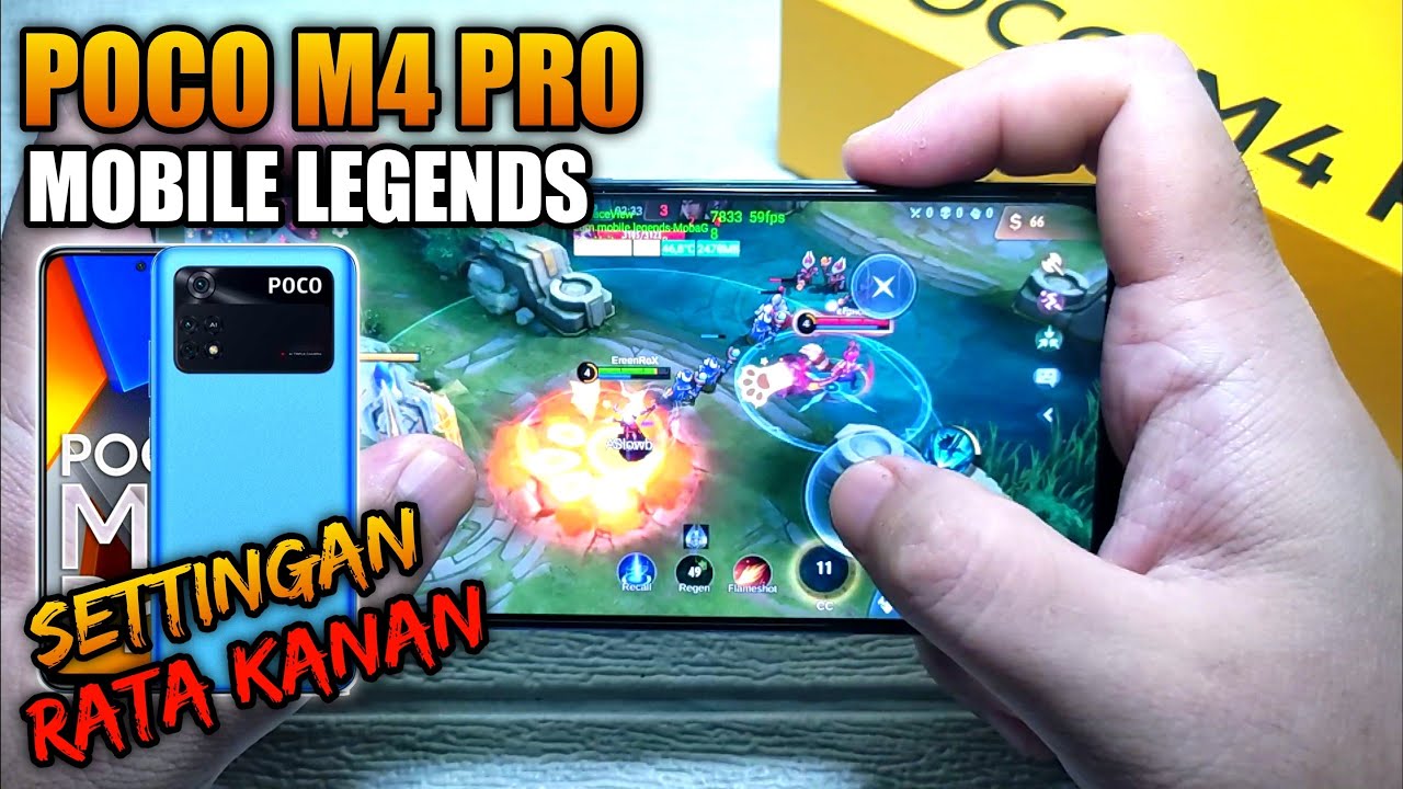 POCO M4 PRO TEST GAME MOBILE LEGENDS / MLBB - YouTube