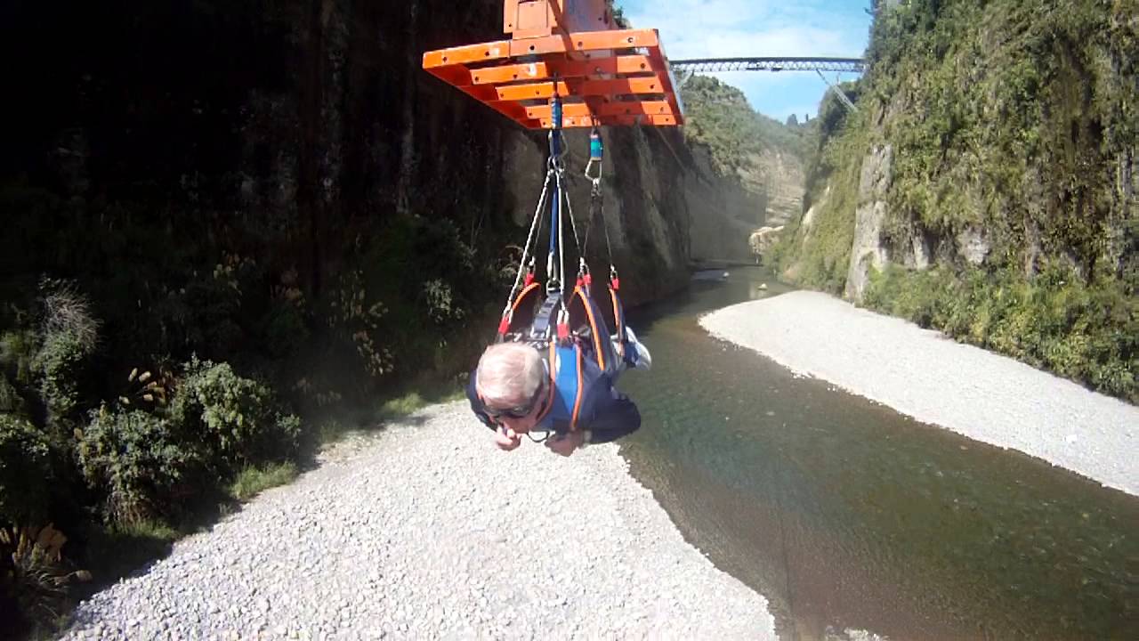 Mike Fox Gravity Canyon "Flying Fox" Zipline - YouTube