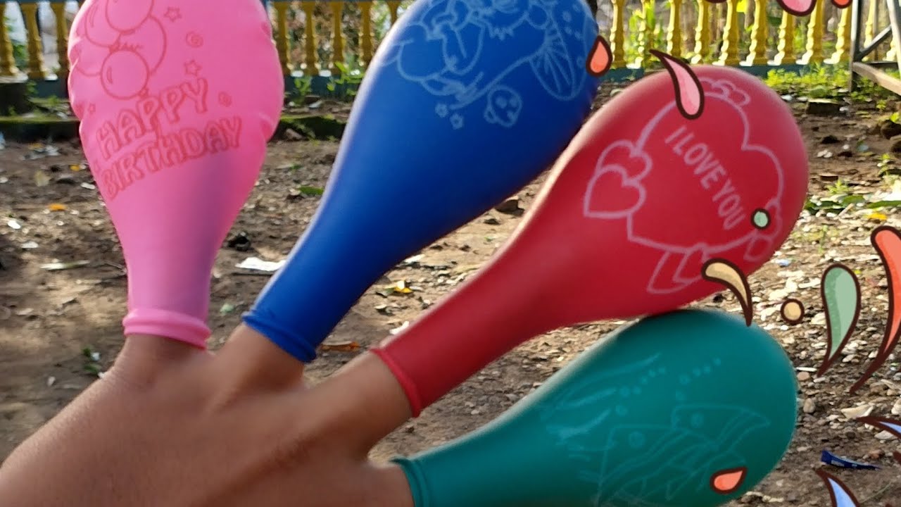main balon finger dan diisi air seruuu!!! - YouTube