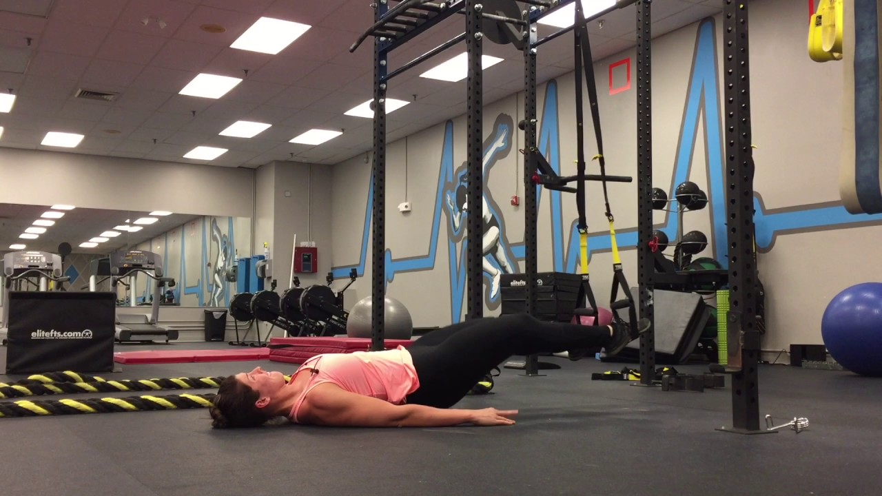 Training: TRX Supine Leg Curl - YouTube