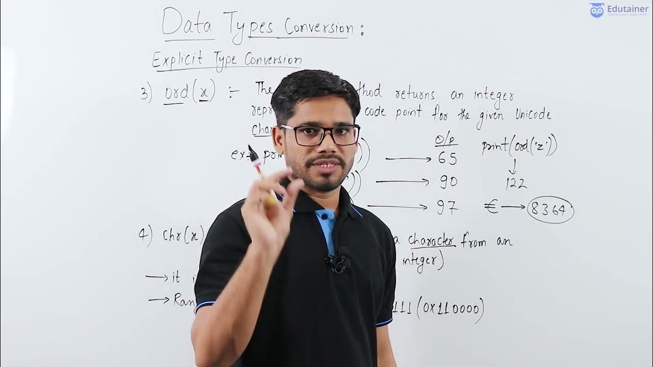 24. Ord() and Chr() Method - YouTube