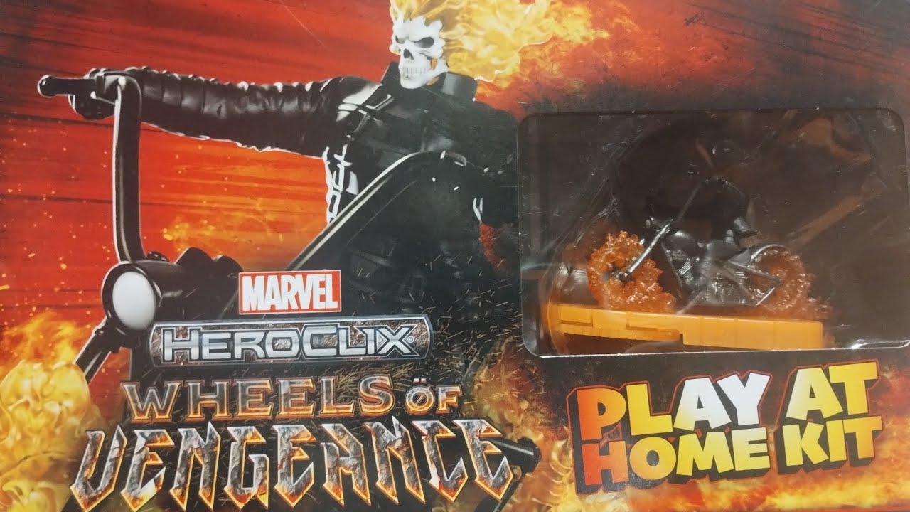 HeroClix - Unboxing Play-at-Home Kit Wheels of Vengeance Ghost Rider ...