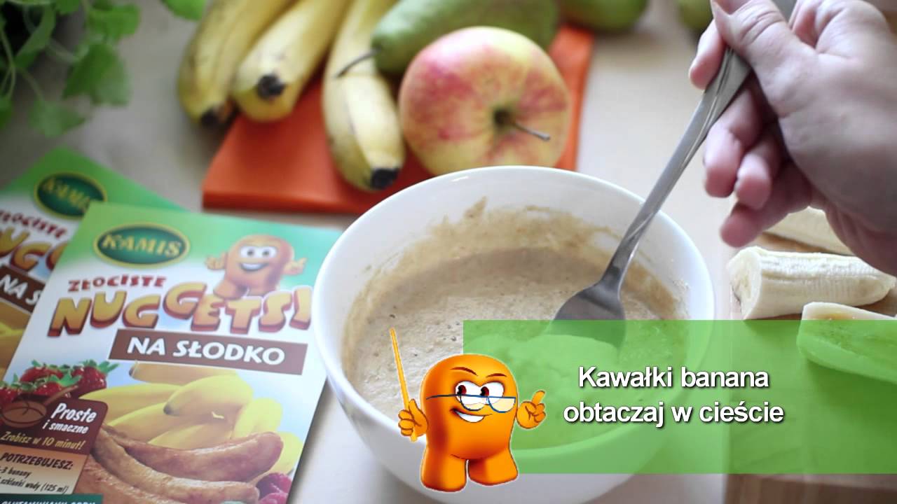 Przepisy Kamis - Nuggetsy z bananów podane z lodami czekoladowymi ...