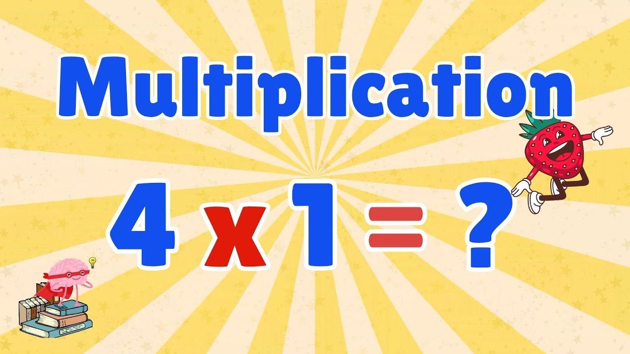 Learn the Multiplication Table of 1 | Easy for Kids! Multiply Count ...