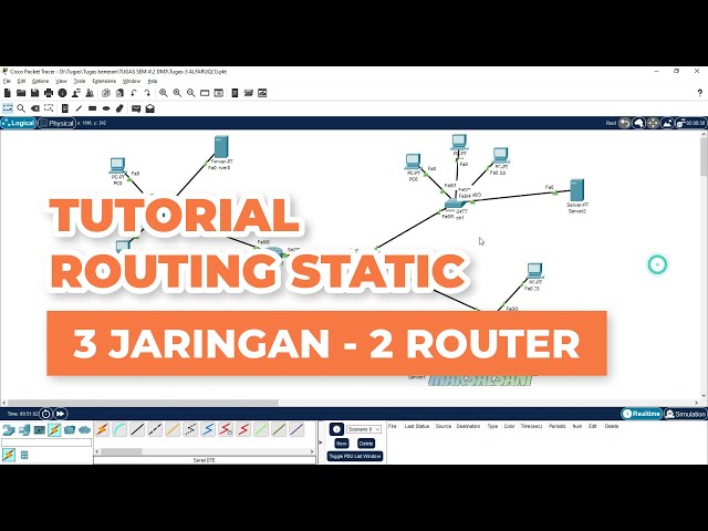 Cara Routing Static Pada 3 Router Di Cisco Packet Tracer