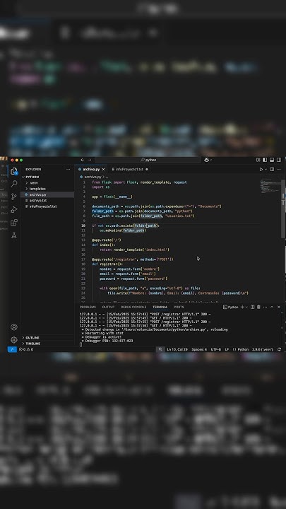 Registro de Usuario con Python + Flask + HTML - YouTube