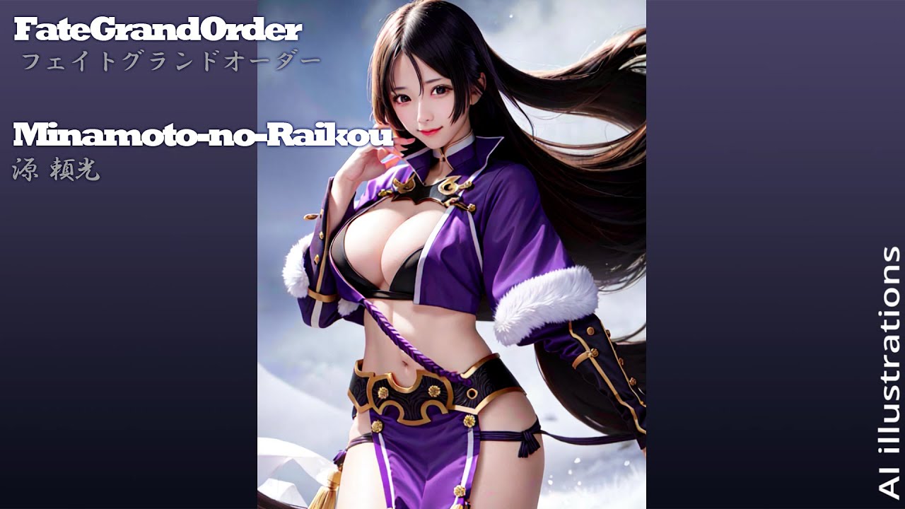 [AI Illustrations] Fate Grand Order Minamoto-no-Raikou/FGO 源頼光 [AI COS][Stable Diffusion] - YouTube