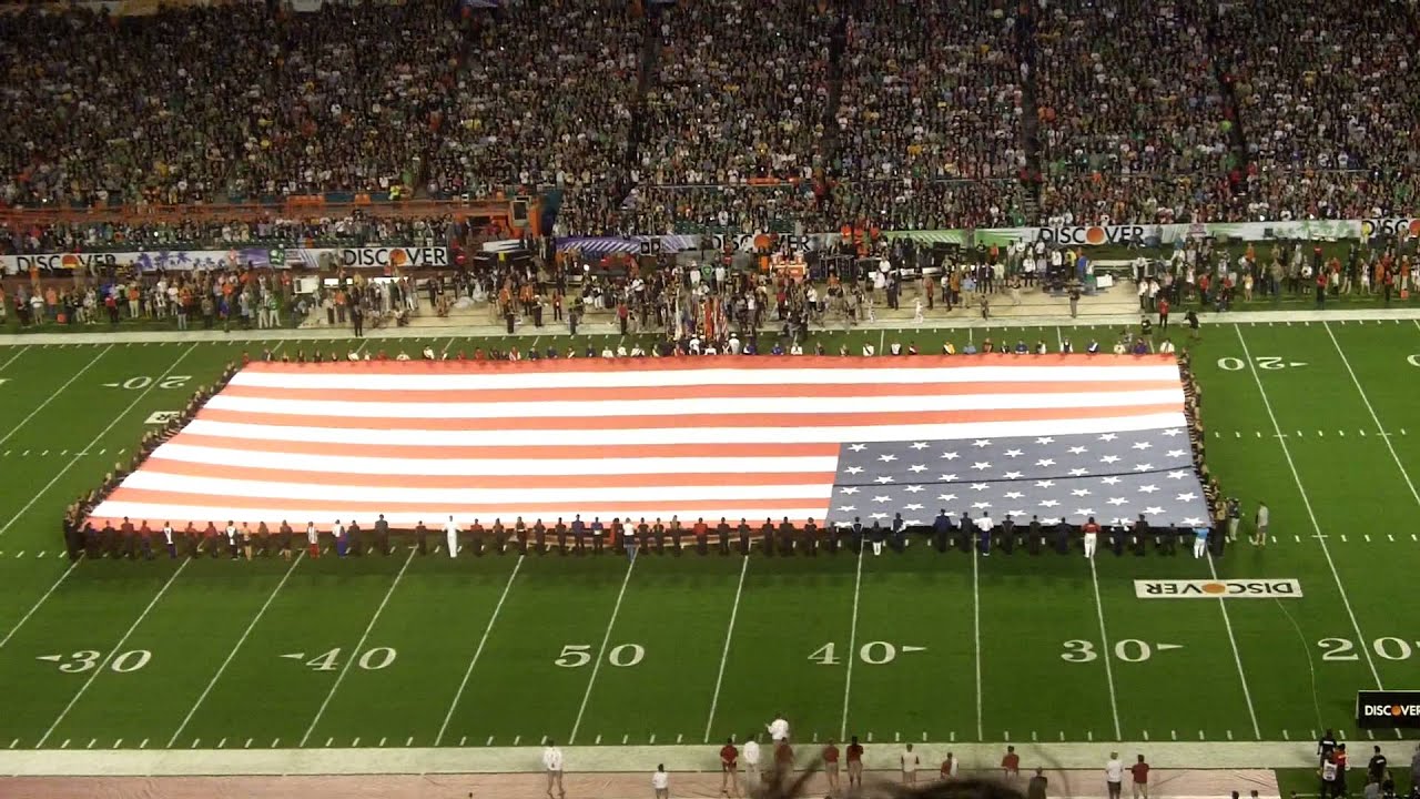 2013 Alabama BCS National Anthem Zac Brown Band - YouTube