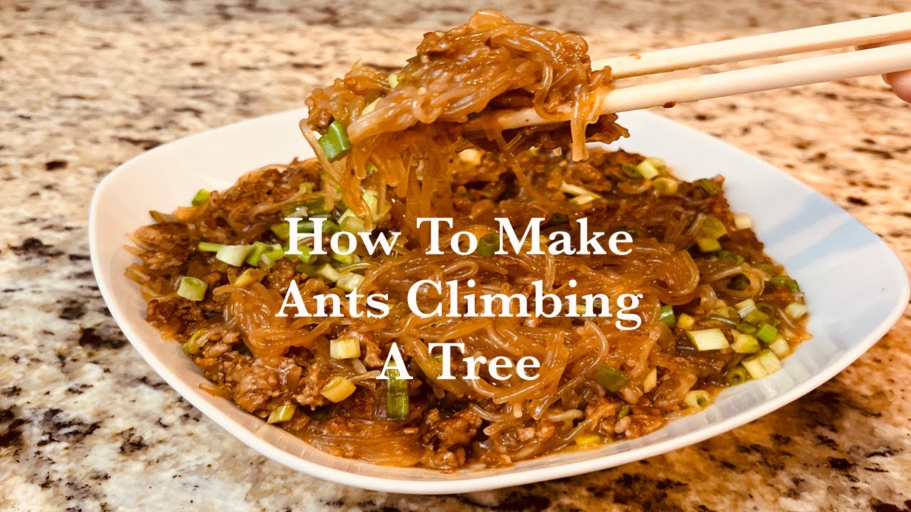 How to Make Ants Climbing A Tree Noodle - Recipe (螞蟻上樹) - YouTube