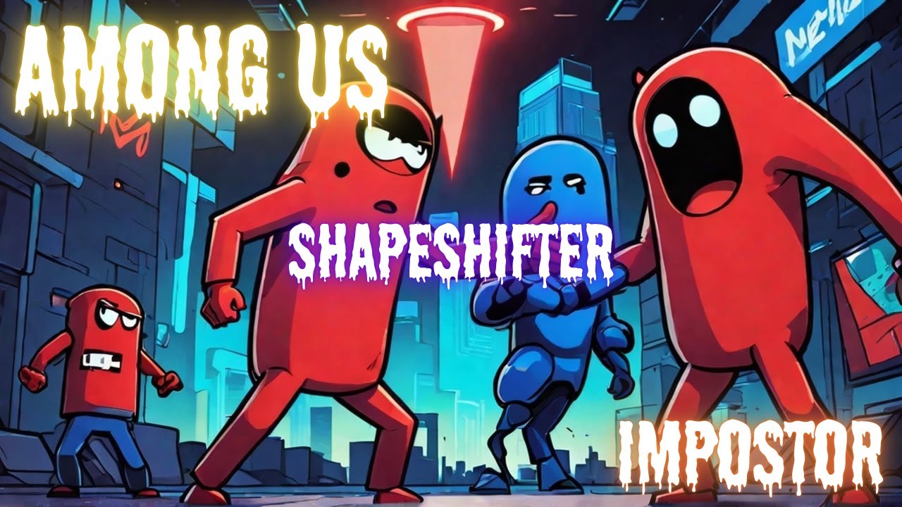 Among Us impostor shape shifts in front of everyone long play. 👿 # ...