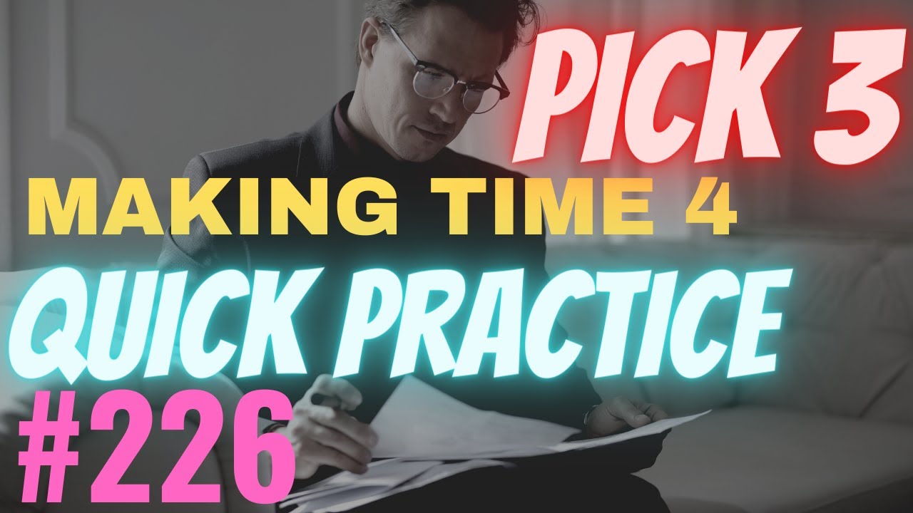 PICK 3!, DAILY3! PLAY 3! CASH 3! QUICK! PRACTICE! JUST TRY...#226 - YouTube