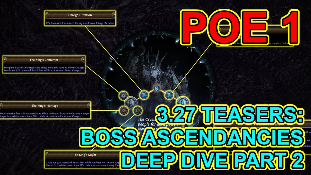 POE 1 - 3.27 Teasers - Boss Ascendancies Part 2 - Keepers Of The Flame ...