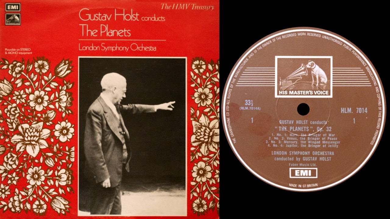 Gustav Holst conducts The Planets (recorded in 1926) (vinyl: Ortofon ...