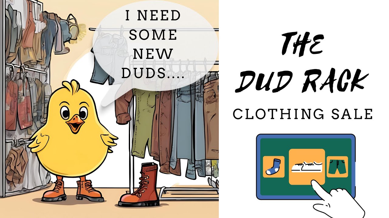 TIME FOR SOME NEW DUDS..THE DUD RACK CLOTHING SALE. #BOOTEDFAM - YouTube