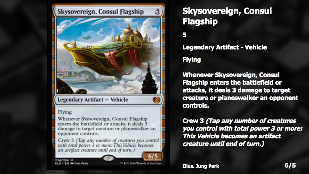 Legendary VEHICLE!! Kaladesh Spoilers Magic the Gathering - YouTube