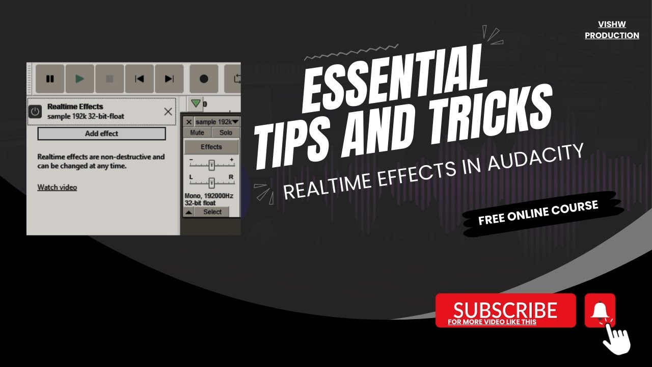 Realtime effects in audacity - YouTube