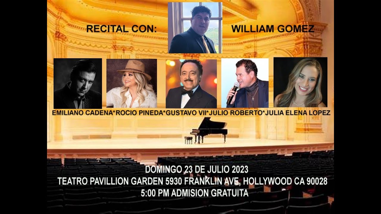 Gustavo VII en el recital de William Gomez - YouTube
