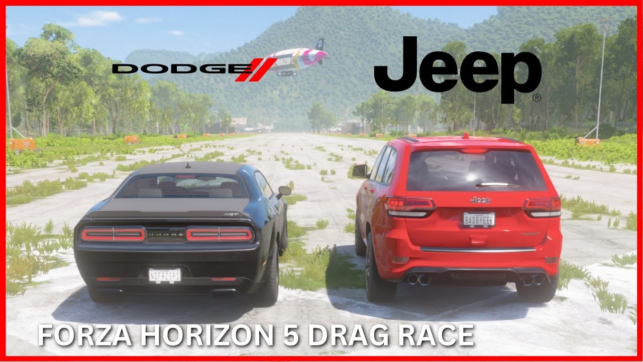 Dodge Challenger SRT Demon vs Jeep Grand Cherokee Trackhawk - Forza ...