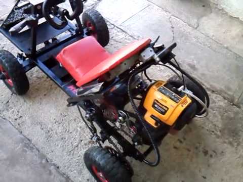 homemade rc go kart - YouTube