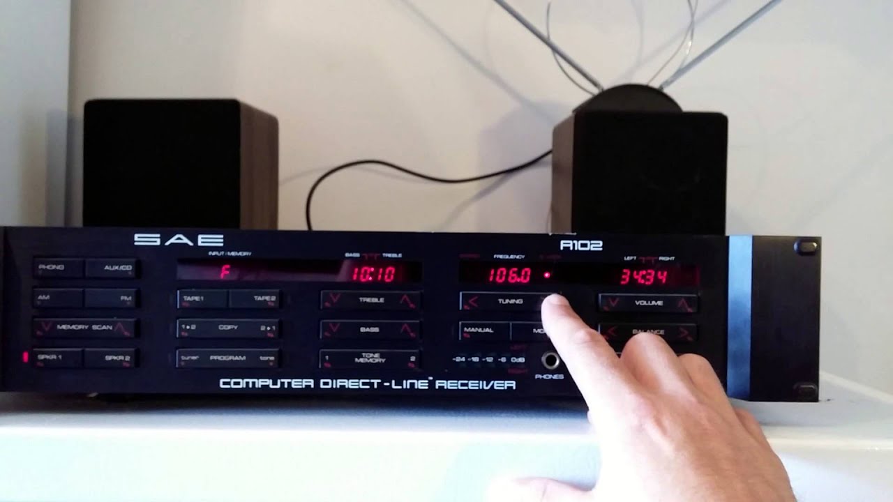 SAE R102 Stereo Receiver - YouTube