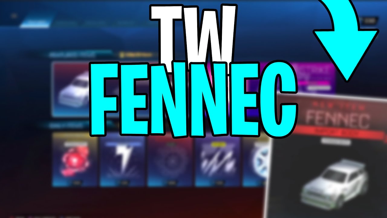 TW FENNEC & AIR STRIKE IN THE ITEM SHOP! | Rocket league Season 3 - YouTube
