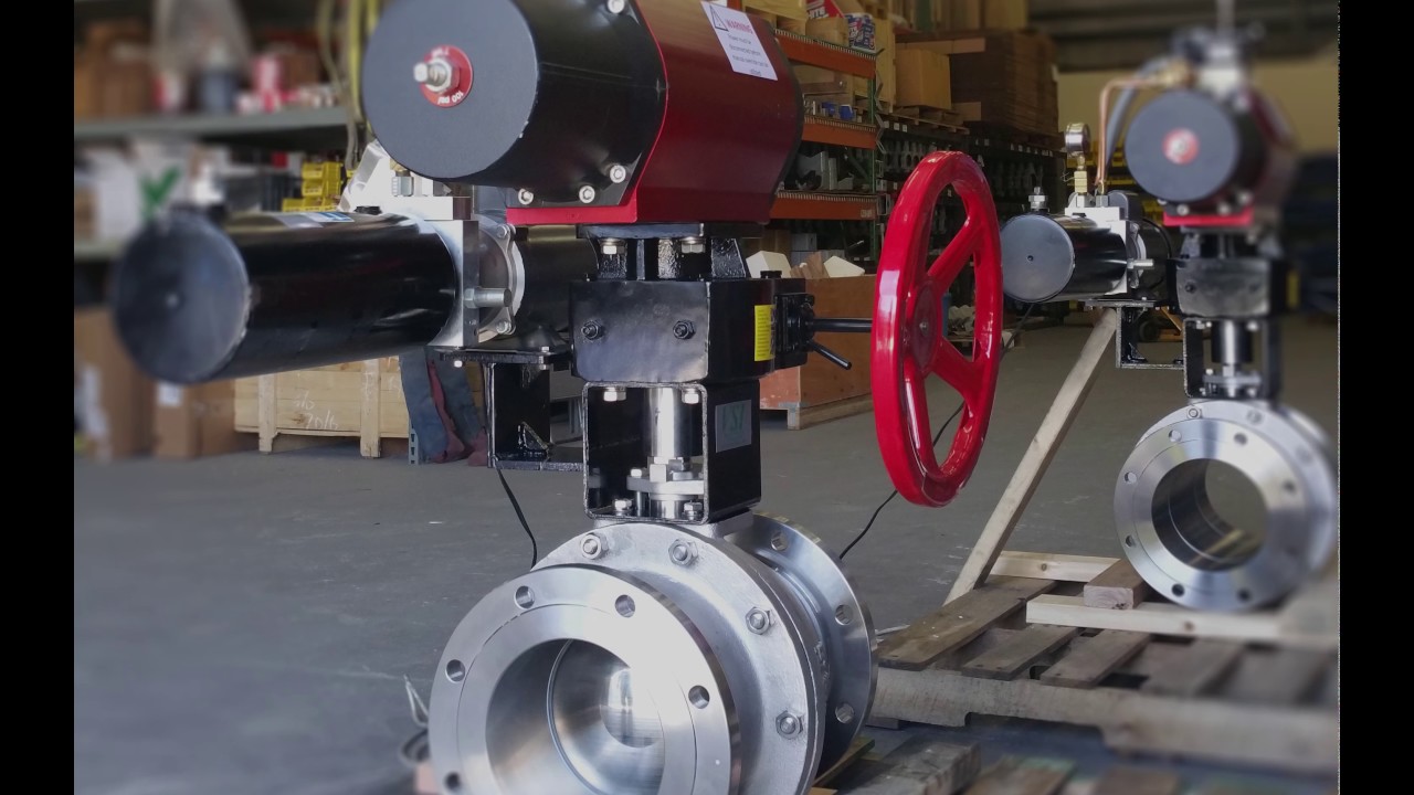 8-Inch Stainless Steel Ball Valve with Class 150 Spring Return Electro ...